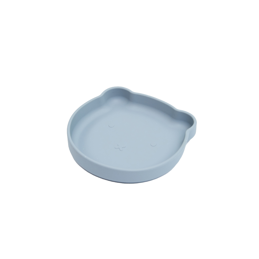 Silicone Bear Plate Blue – LM Bambini