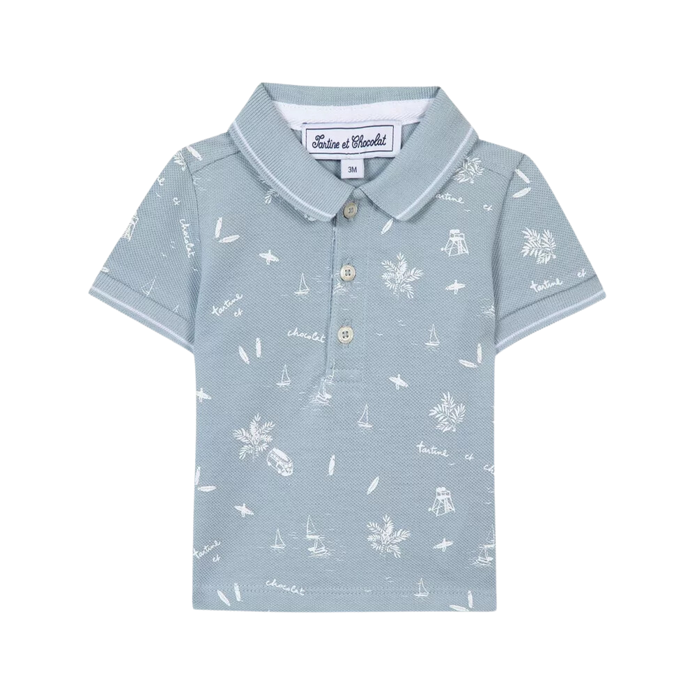 Baby Blue Sailing Polo – LM Bambini